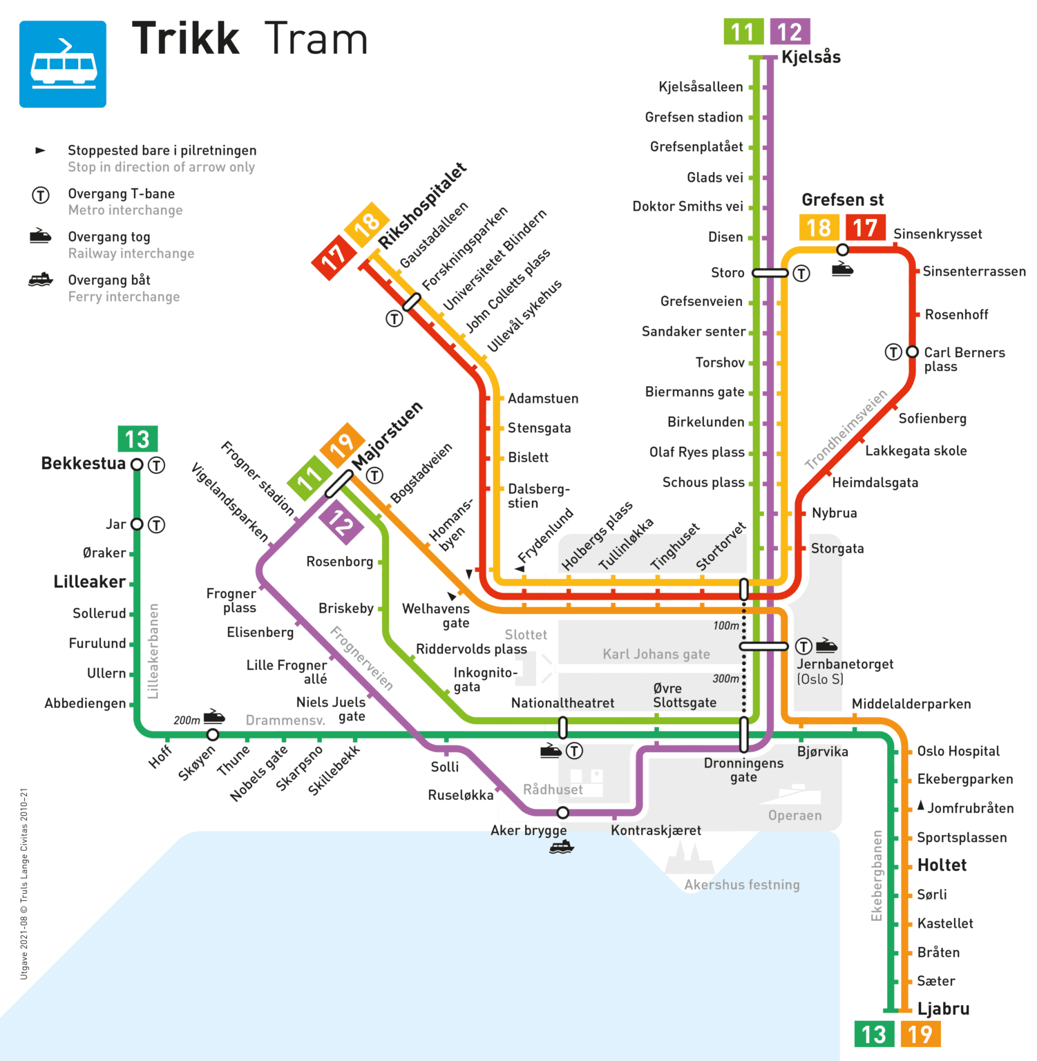 Oslo Öffentliche Verkehrsmittel – Metro, Bus, Zug, Fahrrad